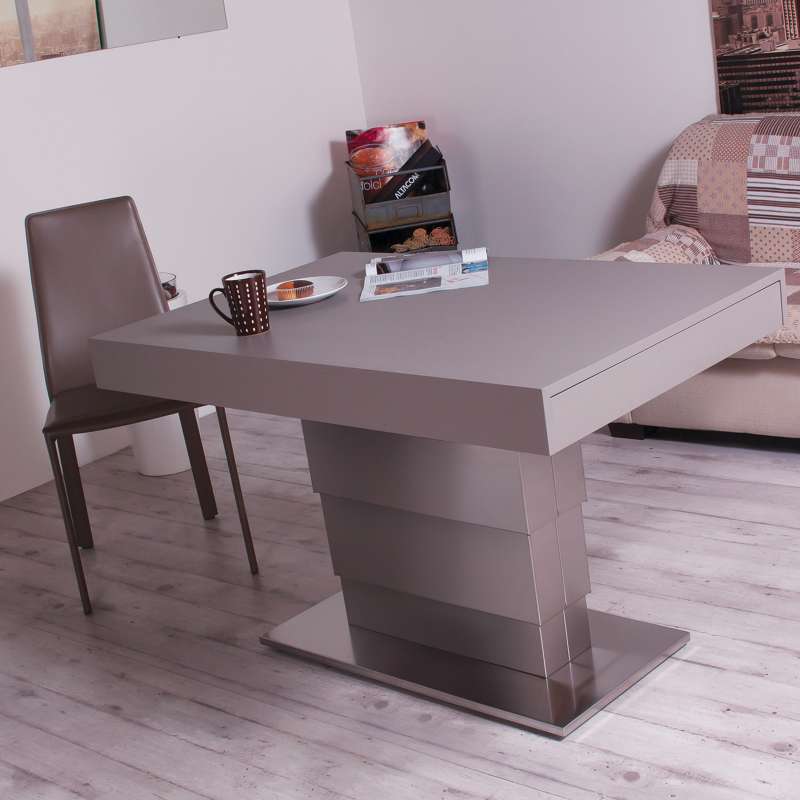 Table Modulable Extensible En Bois Et Métal Ares Motorius 4 Pieds Tables Chaises Et Tabourets